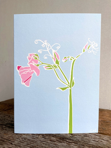 Sweet pea greeting cards | Charlotte Noar