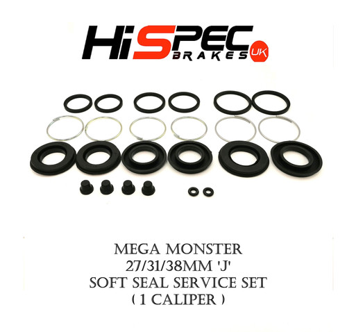 Mega Monster 27/31/38mm "J" Soft Seal Service Set (1 Caliper) | Mysite