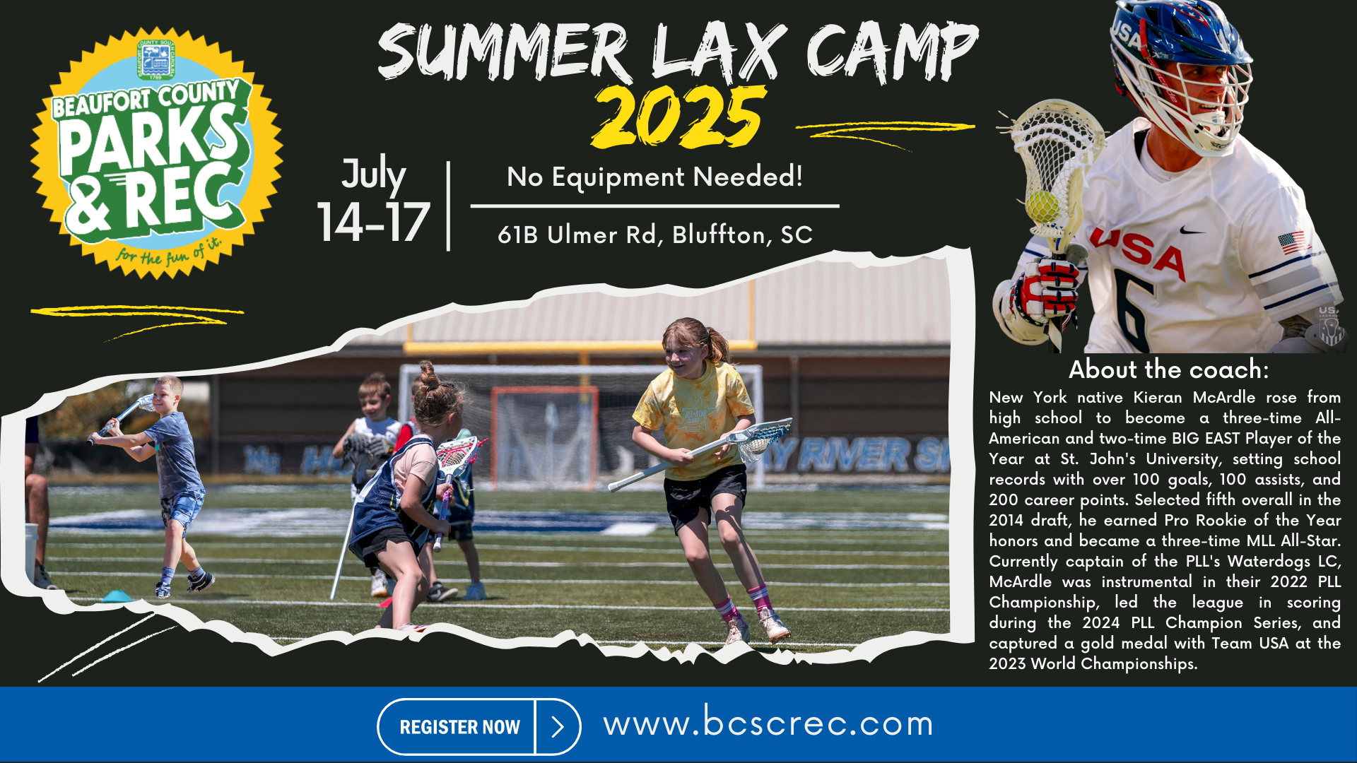 Bluffton LAX Summer Camp 2025 | BC PARKS AND REC