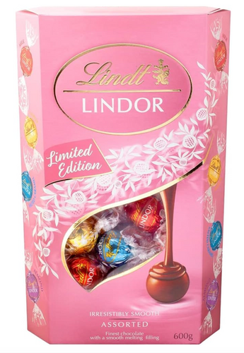 Lindt LINDOR Pink Assorted Bag 600g | JapanStore.lk