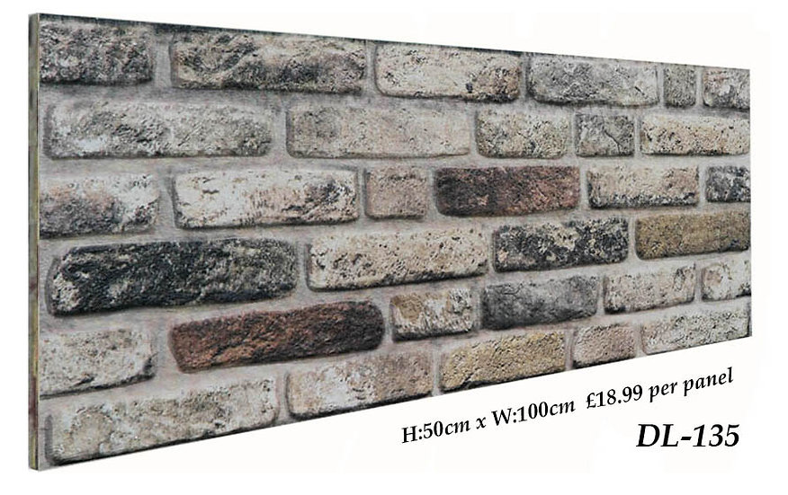 DL135 3D Brick Effect Wall Panel Polystyrene Ceiling Panels | delledecor