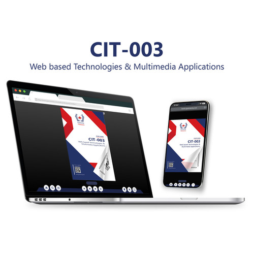 CIT-003: Web based Technologies & Multimedia Applications (IGNOU Guide ...