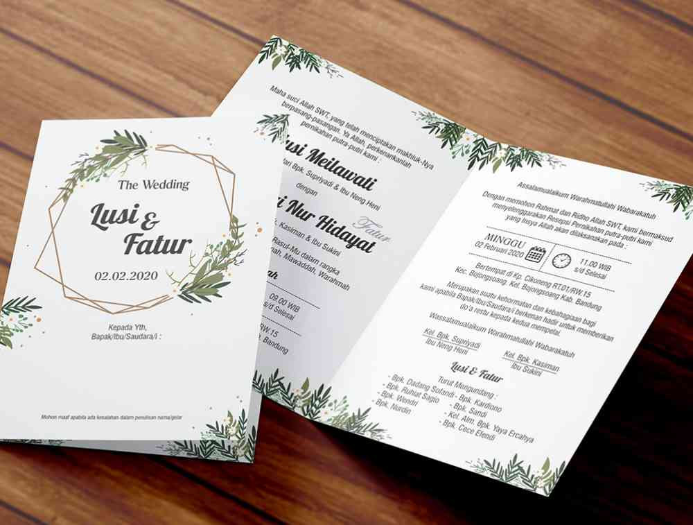 Isi Undangan Pernikahan