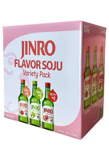 Jinro Mixed Flavor Soju Variety 'A' 375mL 6pk | COAM