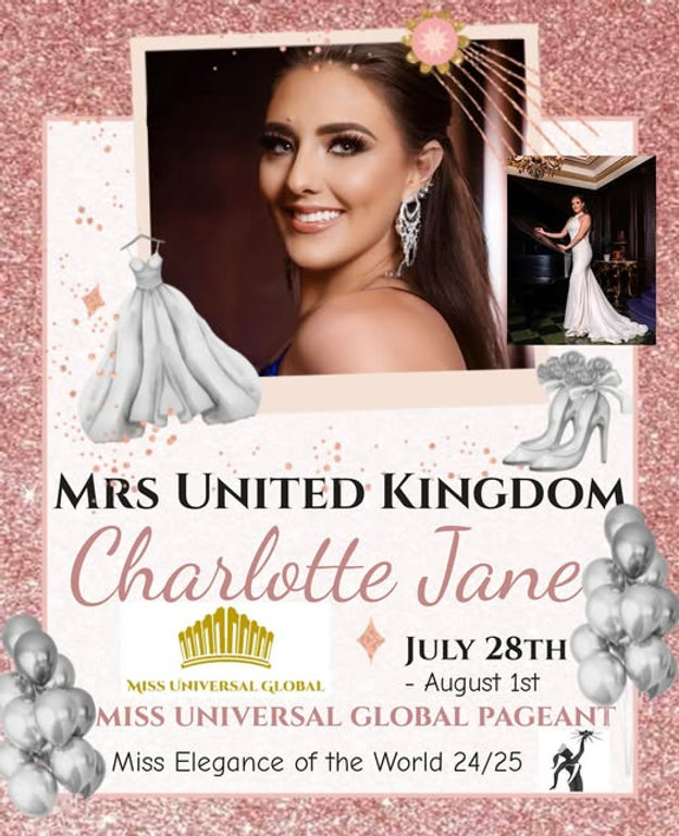 My program and advert page for Miss Universal Global Pageant as your ...