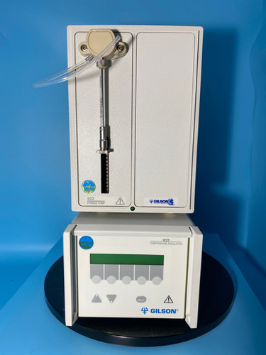 GILSON 832 Rack Temperature Regulator with GILSON 402 Syringe Pump ...