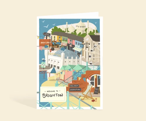 Brighton Card | Naomi Illustration