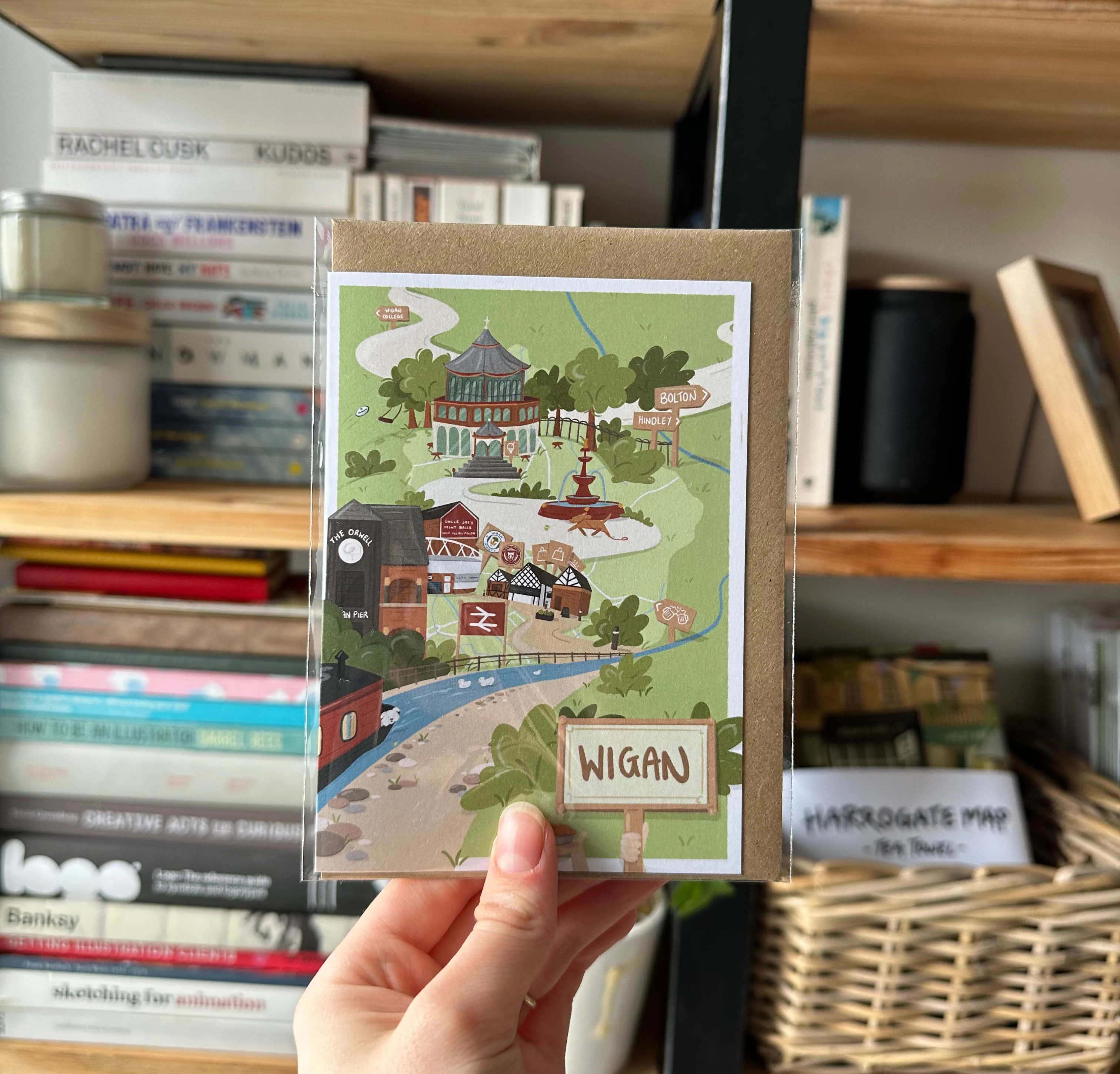 Wigan Town Card | Naomi Illustration