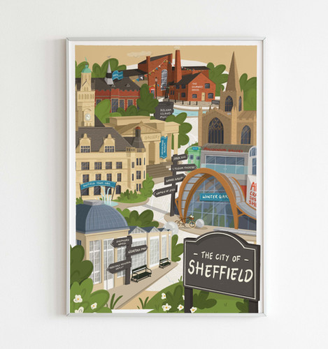 Sheffield Print | Naomi Illustration
