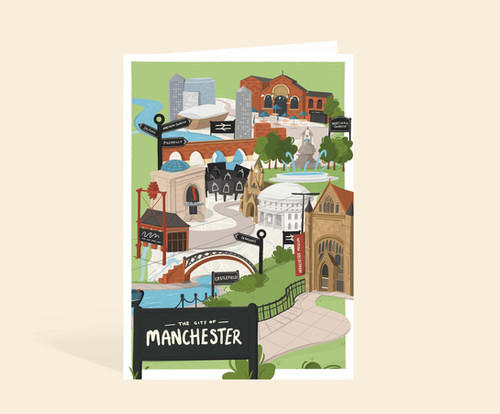 Manchester Card | Naomi Illustration