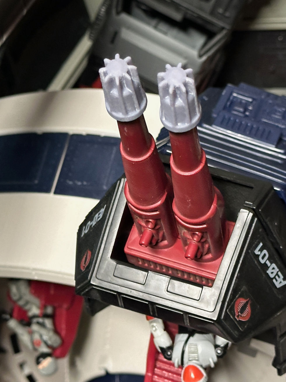 GI Joe ARAH Cobra Terror Drome Turret Blaster Caps 3D Resin Replacement ...