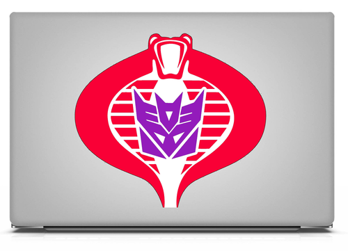 Cobra Decepticon Logo Full Color Vinyl Decal Sticker_Magnet Various ...