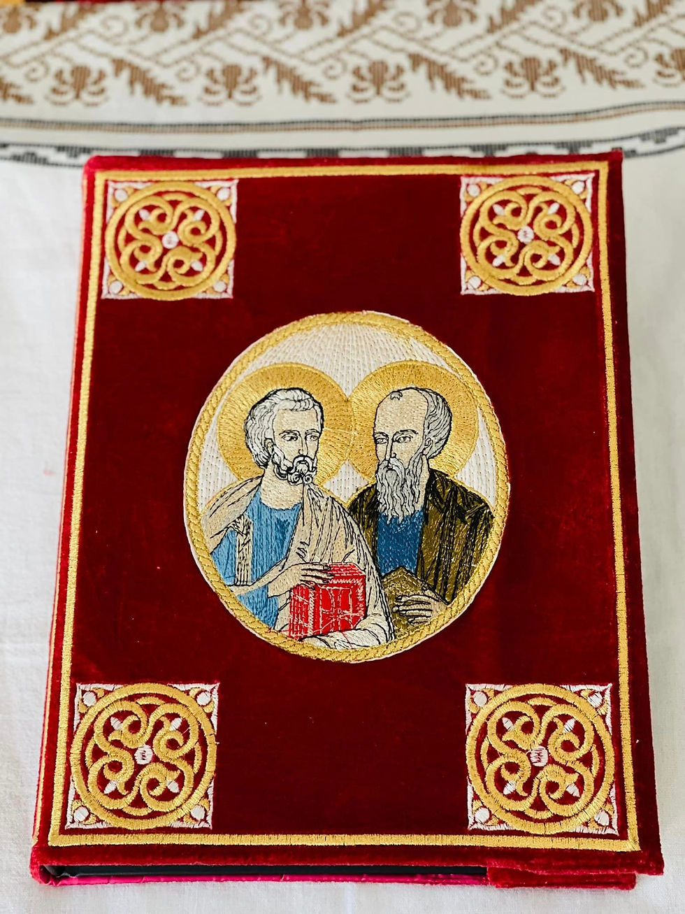 Apostol book cover fully embroidered | Orthodox Embroidery