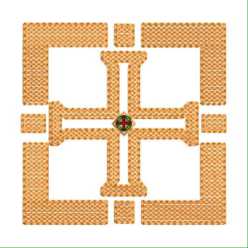 Embroidered Cross Set for Priest Vestments - Elegant Designs