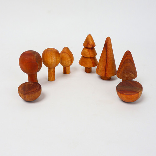 Nutoy-Waldorf-Pretend Play-Trees-Set of 7 | numobel
