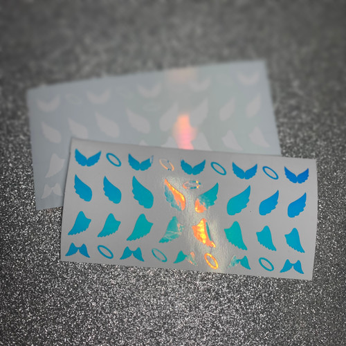Angel Wings / Halo Stickers | Sparkle Stickers