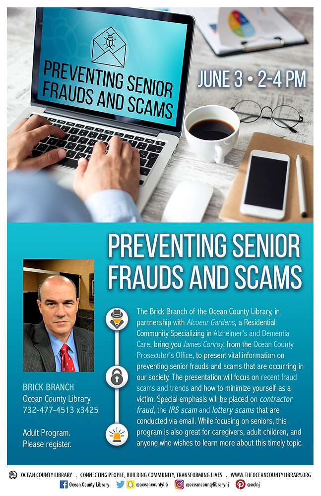 Preventing Senior Frauds and Scams