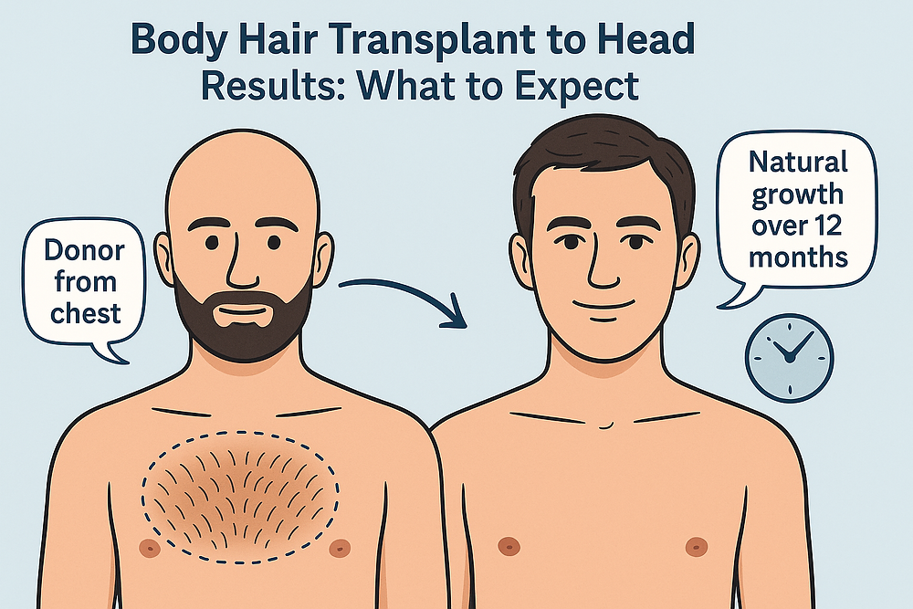 Body Hair Transplant to Head Results: What to Expect