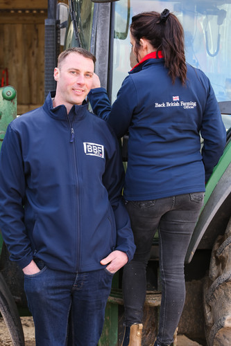 Mens softshell long sleeve jacket | Back British Farming