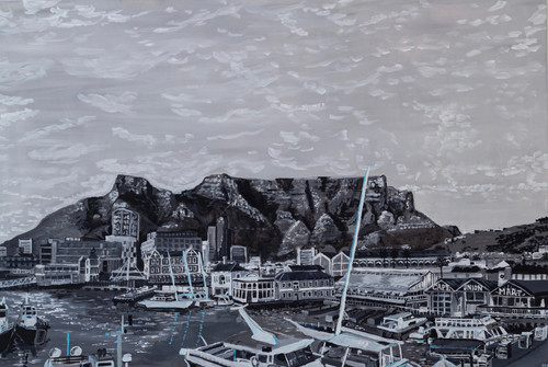 Waterfront Painting, Cape Town painting | Monica Blignaut