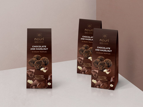 Chocolate & Hazelnut (box of 10 truffles) x 8 boxes | nouri