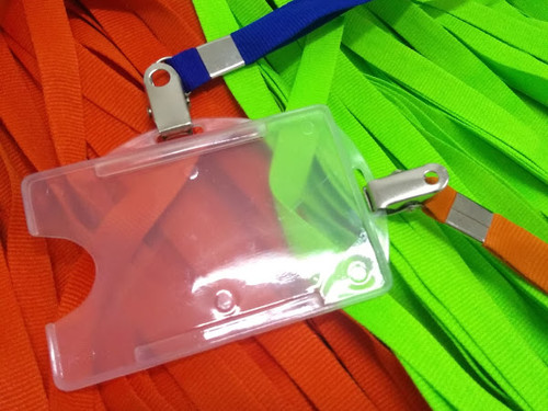 Porta Crachá Transparente | Universal | 100 unidades | visual-full