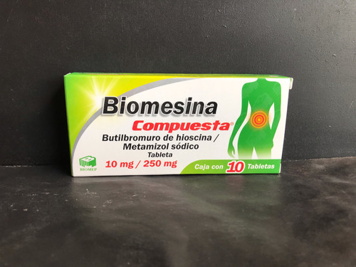 Biomesina compuesta butilbromuro de hioscina/ Metamizol sódico tableta ...