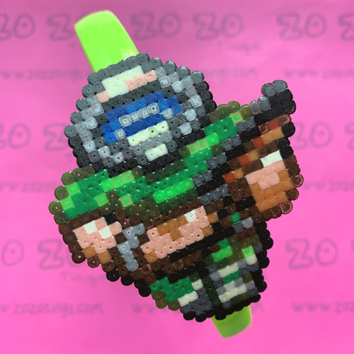 Buy our DOOM 'Doomguy' Pixel Headband brought to you by ZoZoTings.com