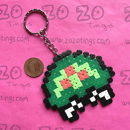 Buy our Metroid Pixel Keyring brought to you by ZoZoTings.com