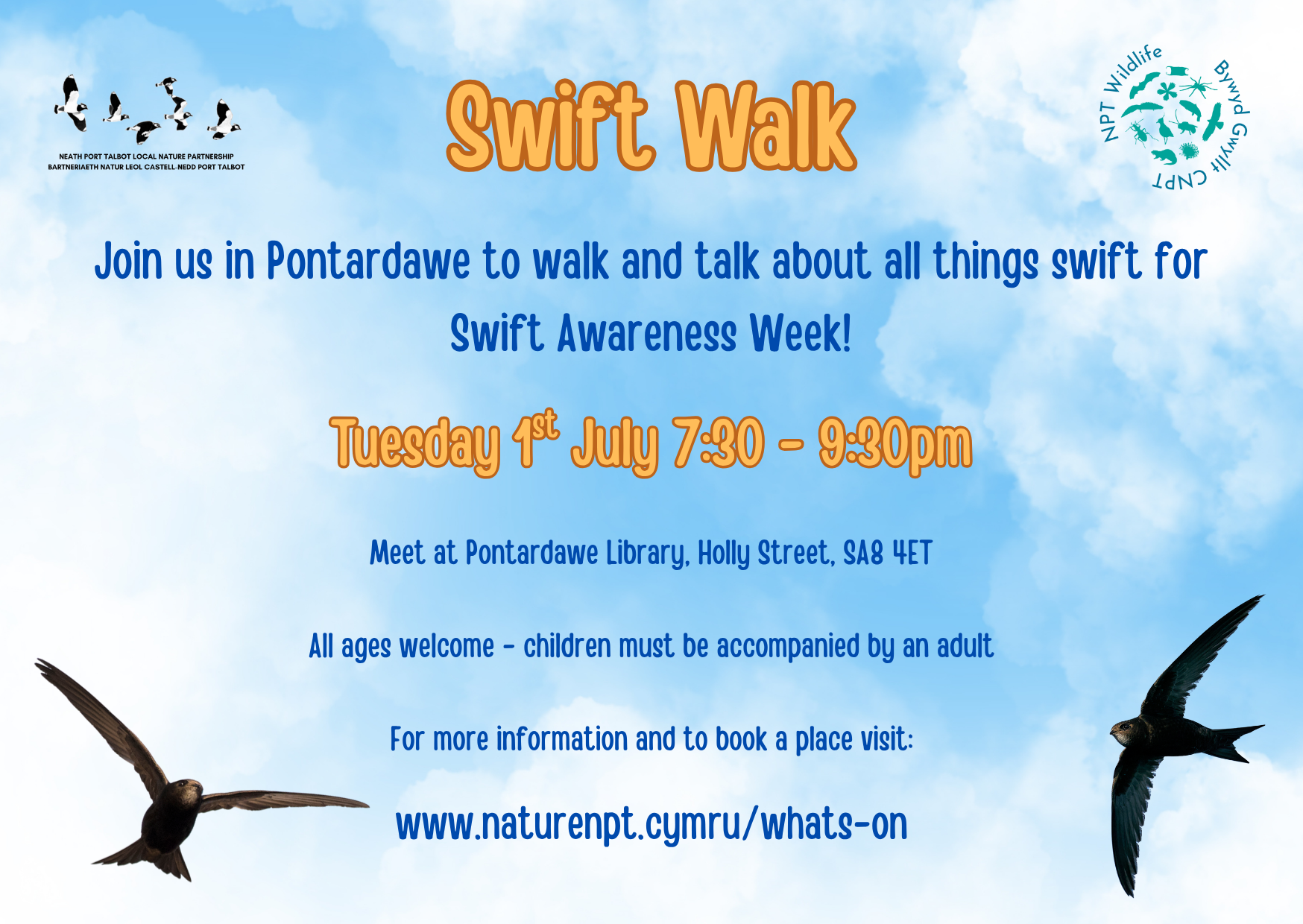 Swift Walk for Swift Awareness Week | NPT LNP