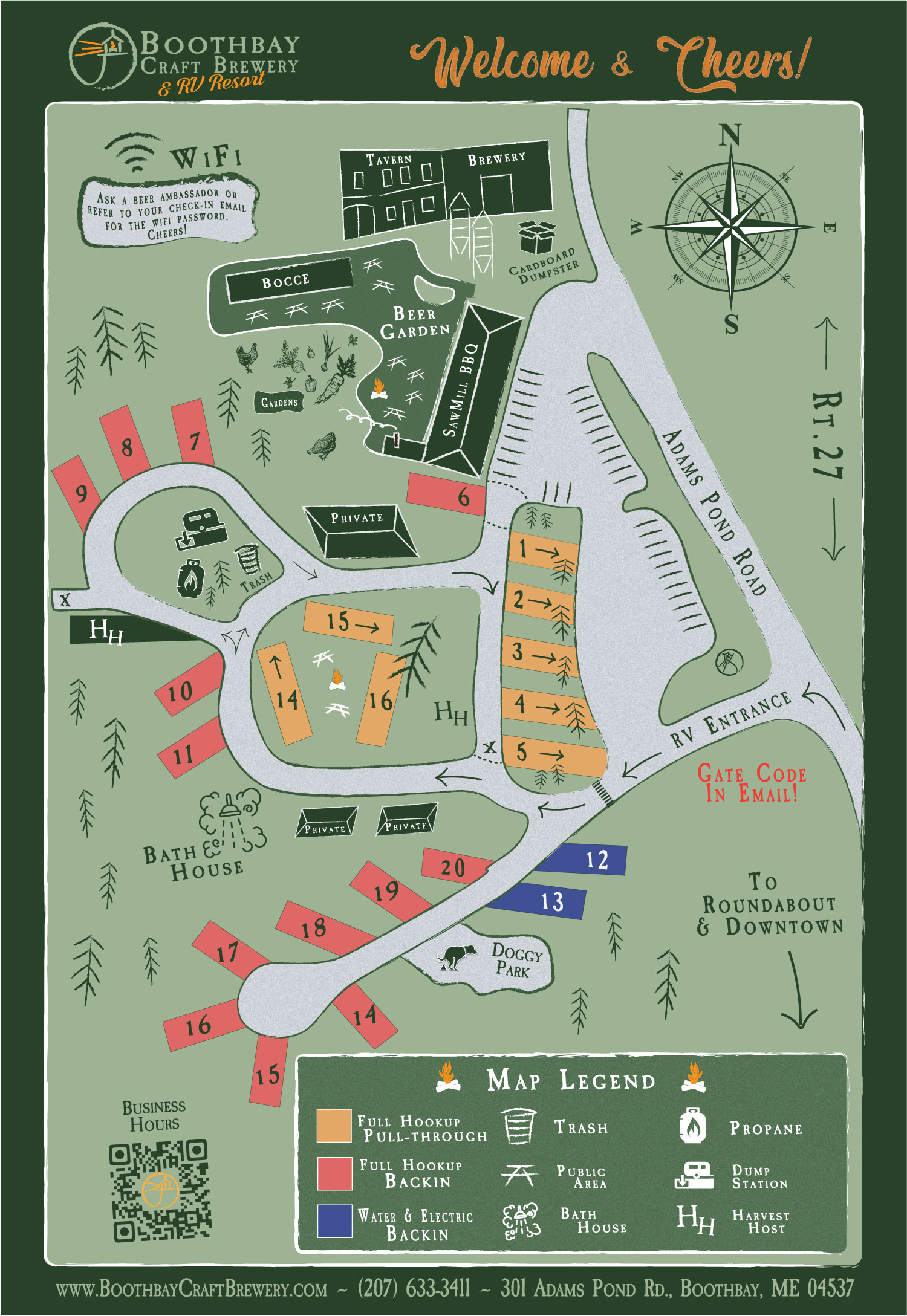 MAP | Boothbay Craft Brewery & Tap House