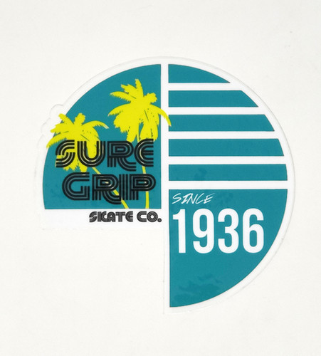 SURE-GRIP SUNSET STICKER - TEAL | Surf City Skates