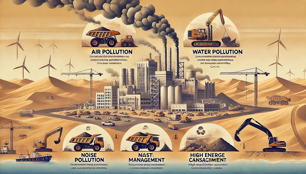 What are the common environmental issues associated with construction?