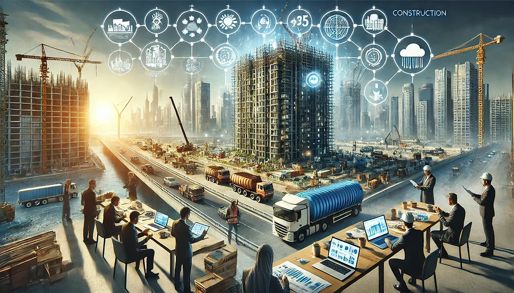 What are the challenges of scheduling large construction projects?