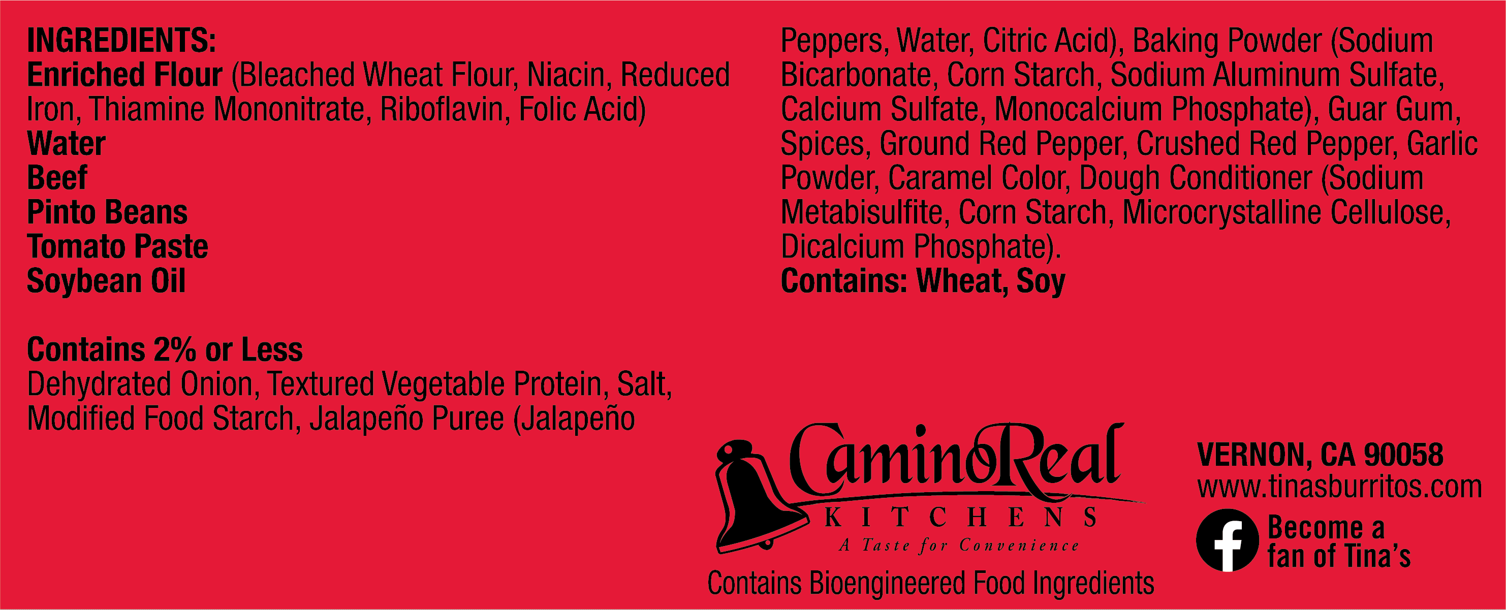 Red Hot Beef | Tina's Burritos
