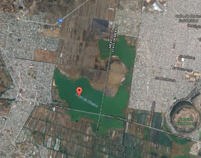 Axolotl Habitat Before and After Development of Mexico City