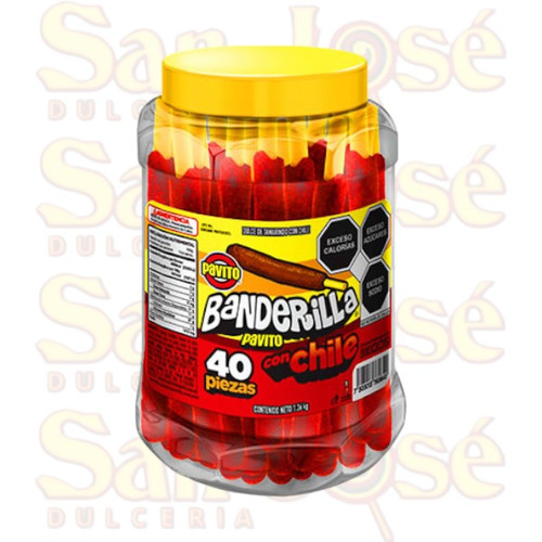 BANDERILOCAS C/CHILE C/40 PZAS PAVITO | Dulceria San Jose