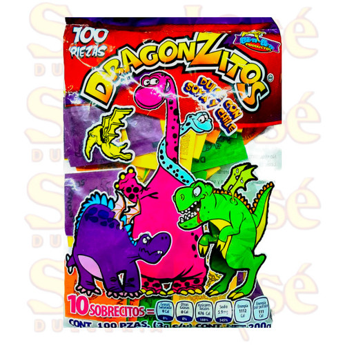 DRAGONZITOS C/100 PZAS ANGELICA | Dulceria San Jose