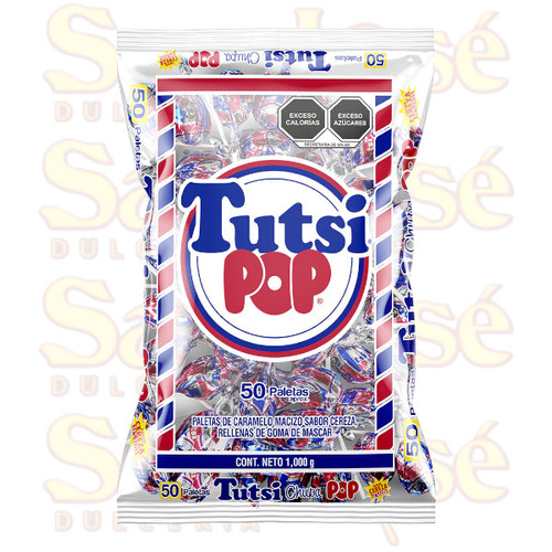 TUTSI POP C/50 PZAS CEREZA | Dulceria San Jose
