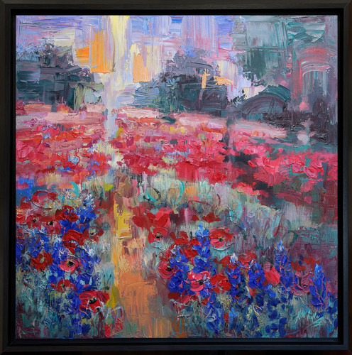 Abstract Impressionism | Original Artwork | 34x34 | Spring Interlude ...