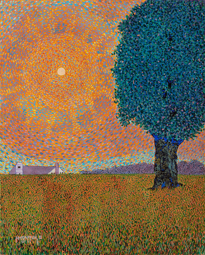Pointillism | Original Art | 20x16 | Landscape | Summer Soleil | The ...