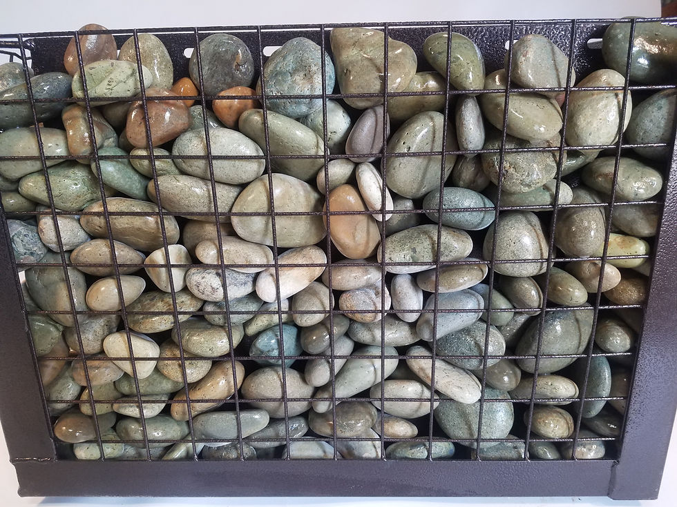 Sunburst Color Mexican Beach Pebble Rocks for Gabion Bases | waterstone