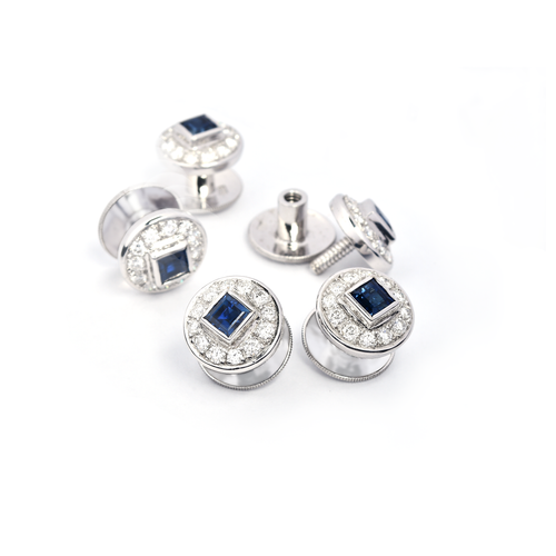 Sapphire & Diamond Buttons | HSENA