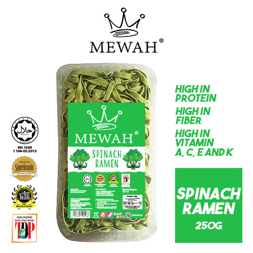 MEWAH SPINACH RAMEN 250G | mewah.my