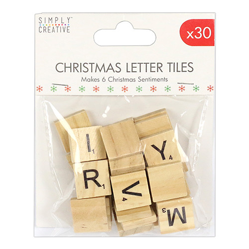 Simply Creative Christmas letter tiles | craftybek