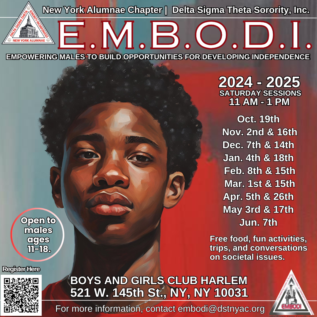 Join our EMBODI Youth Program for males 11 -18. (1) | DST | NYAC Chapter