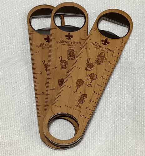 QS bottle opener/ruler | quarterstitch