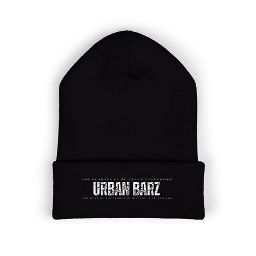 Urban Barz Embroidered Cuffed Beanie — Urban Barz Magazine Logo | TJPL NEWS