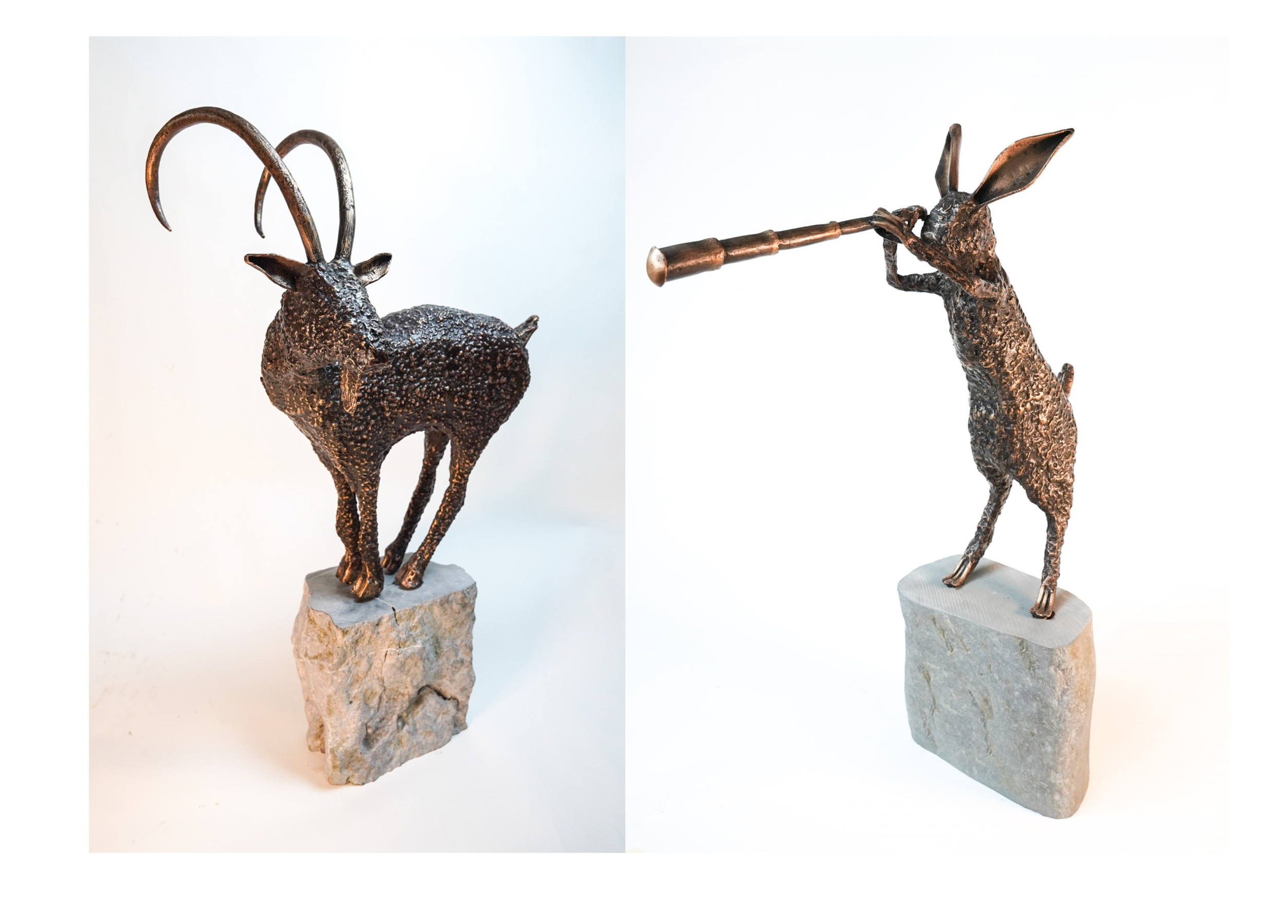 Offical Donnacha Cahill fine art sculpture, bronze and steel