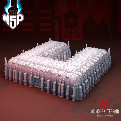 Imperial Palace 3x3 U-Shape - GrimDark Terrain | MegaSonicPunch